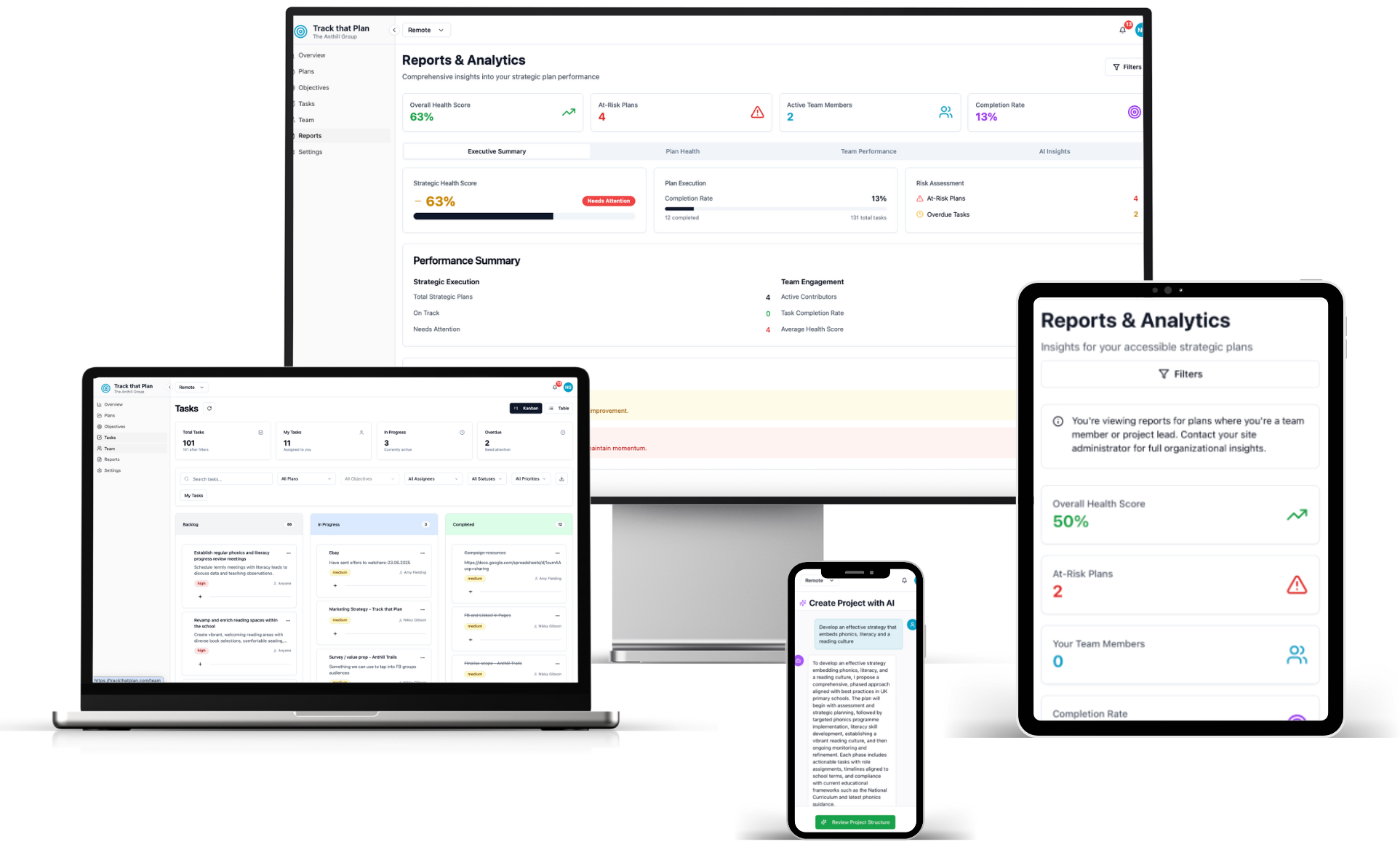 Track that Plan - AI-Powered Strategic Planning Tool